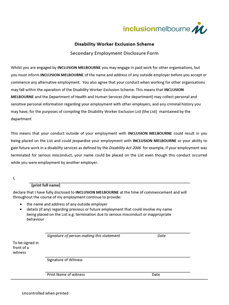 DWES Secondary Employment | PDF