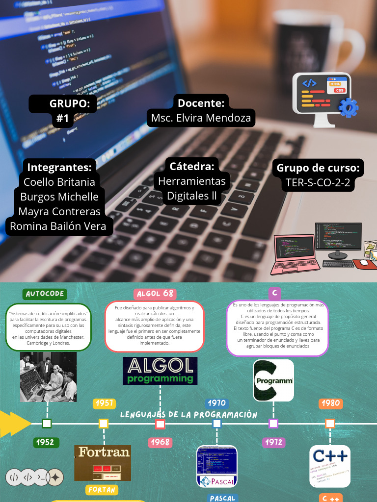 Gráfico de Línea de Tiempo Timeline Doodle Multicolor | PDF | Lenguaje ...