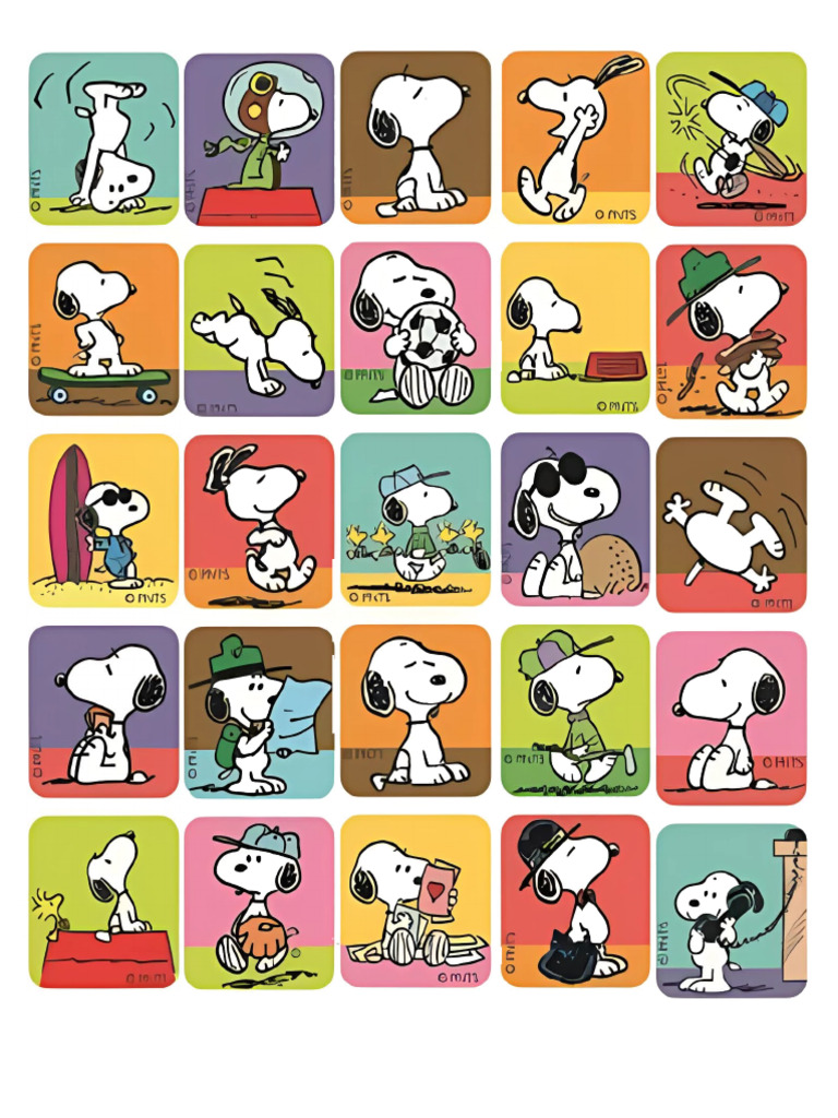 Snoopy Sticker 3 | PDF