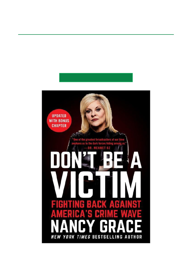 Don't Be A Victim Fighting Back Against America's Crime Wave Full Text ...
