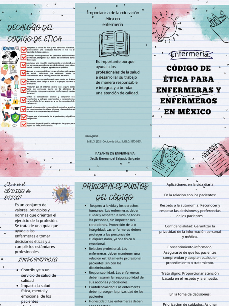 CODIGO DE ETICA DE ENFERMERIA | PDF | Enfermería | Consentimiento informado