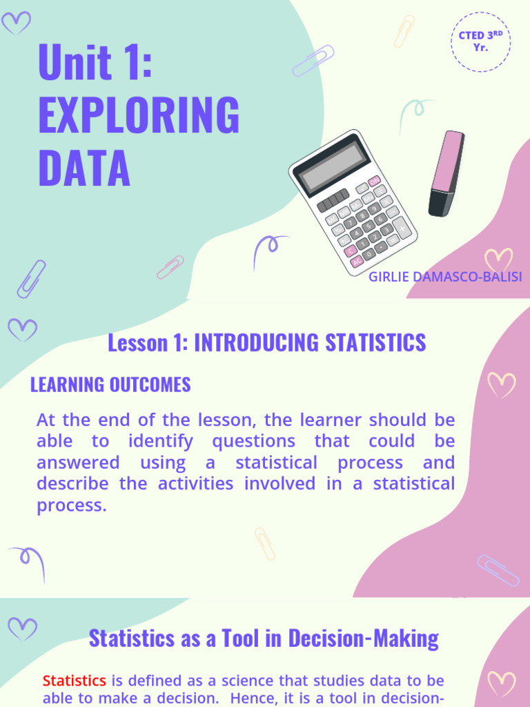 Unit 1 Intro To Statistics | PDF | Level Of Measurement | Statistics