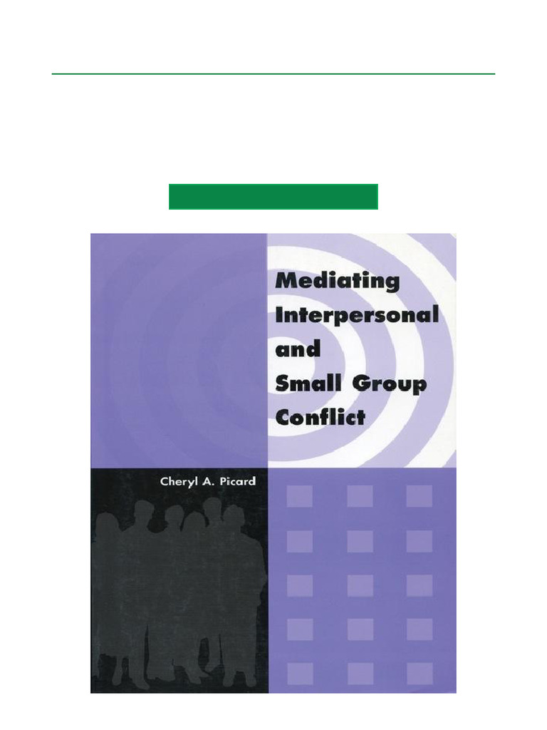 Mediating Interpersonal and Small Group Conflict Dropbox Download | PDF ...