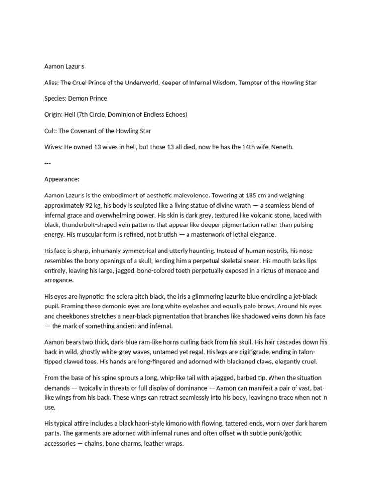 Aamon Oc | PDF