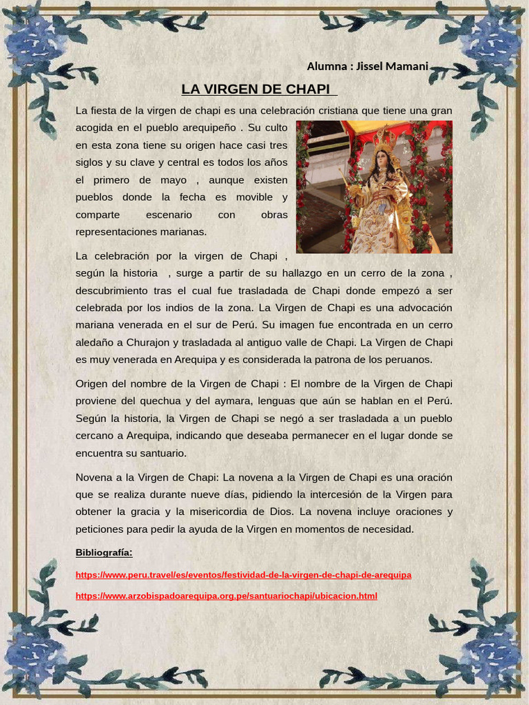 Virgen de Chapi | PDF