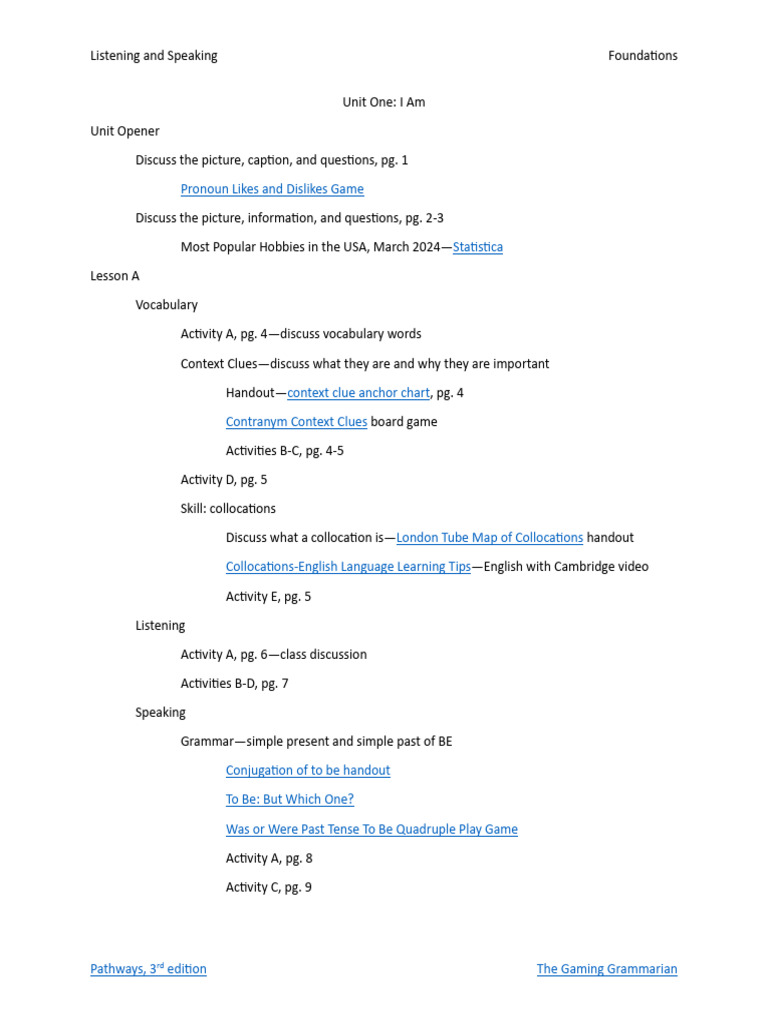 Pathways 3 Listening and Speaking Foundations Complete Set | PDF ...