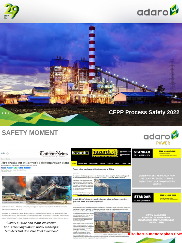 Process Safety Coal Power Plant | PDF | Firefighting | Fire Sprinkler ...