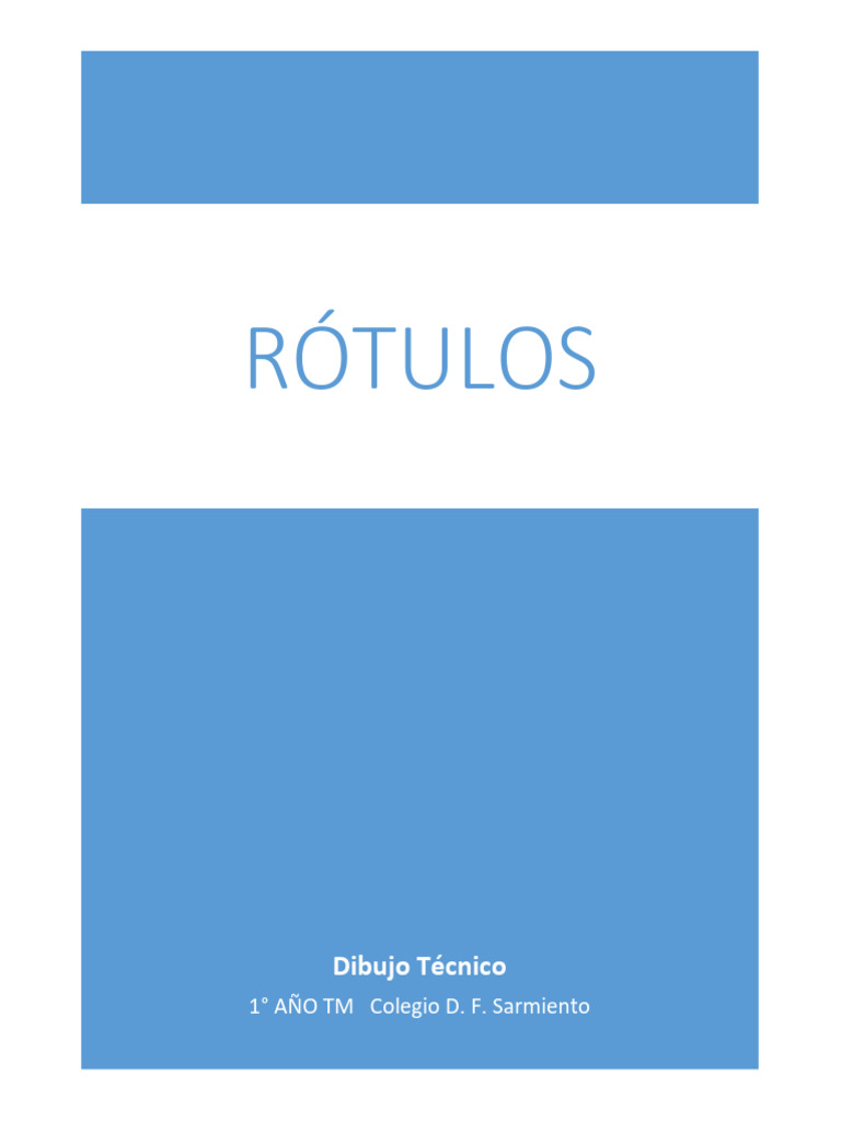 Clase Rótulos | PDF