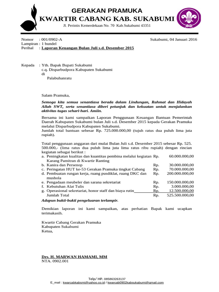 Pengantar Laporan 2015 SM2 | PDF