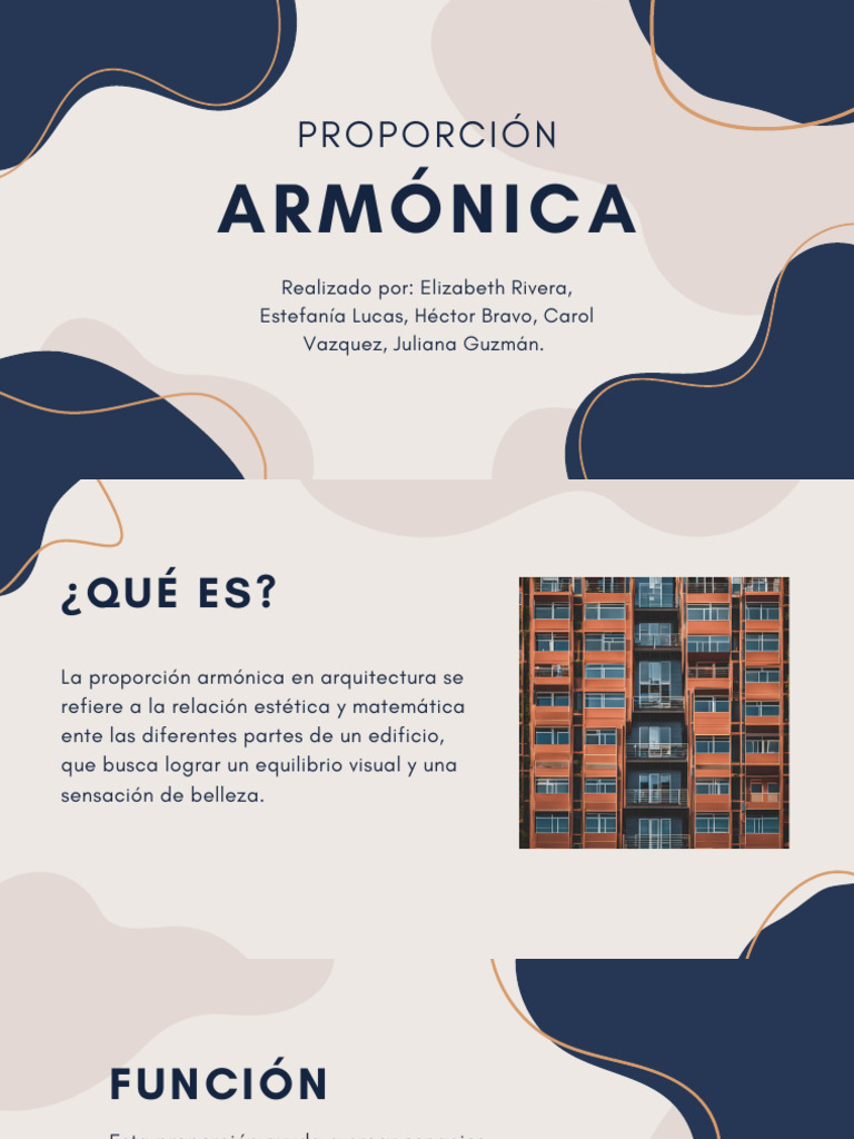 Presentación Proyecto de Negocio Formas Orgánicas Profesional Azul y Beis | PDF | Simetría | Ritmo