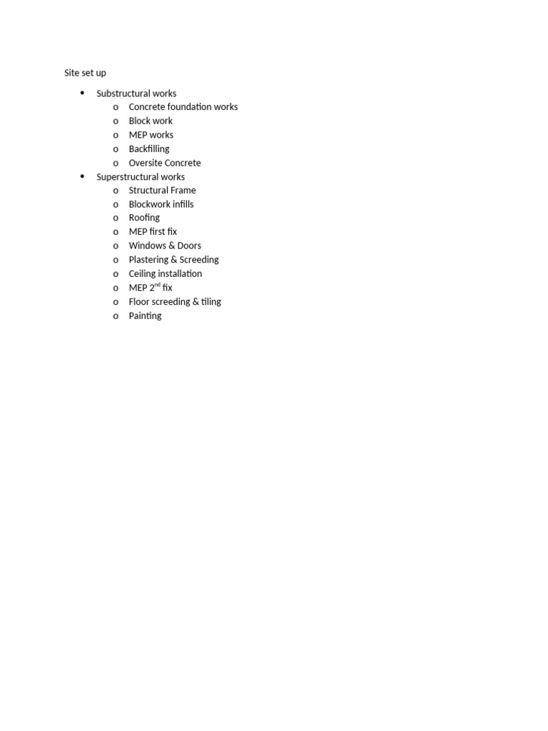 Site Setup: Foundation to Finishing | PDF