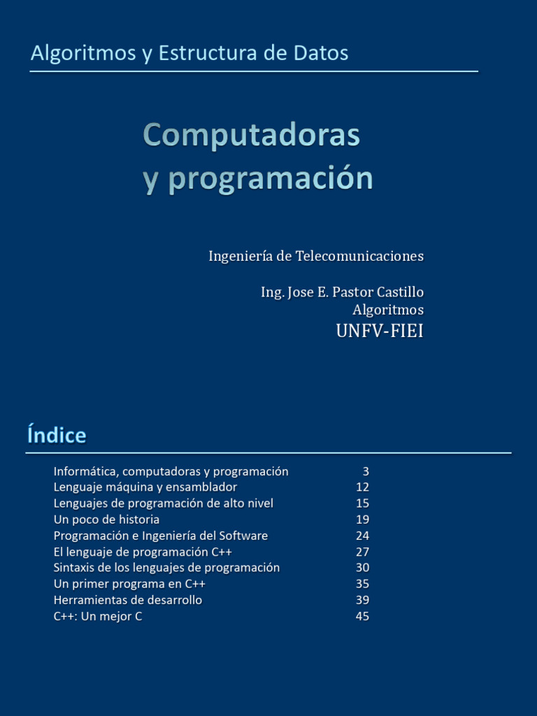 Sesion I - Fundamentos de Programacion | PDF | Programación de computadoras | Informática