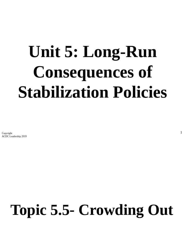 Macro Topic 5.5- Crowding Out | PDF | Crowding Out (Economics) | Interest