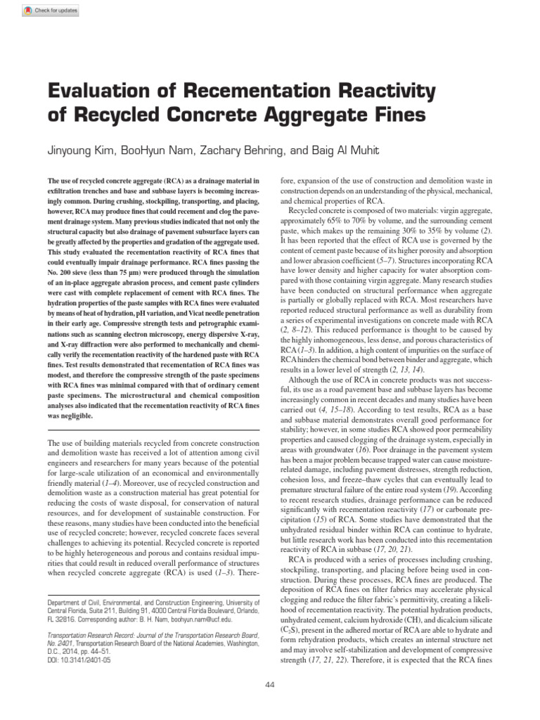 kim-et-al-2014-recementation-reactivity-of-RCA fines | PDF | Cement ...