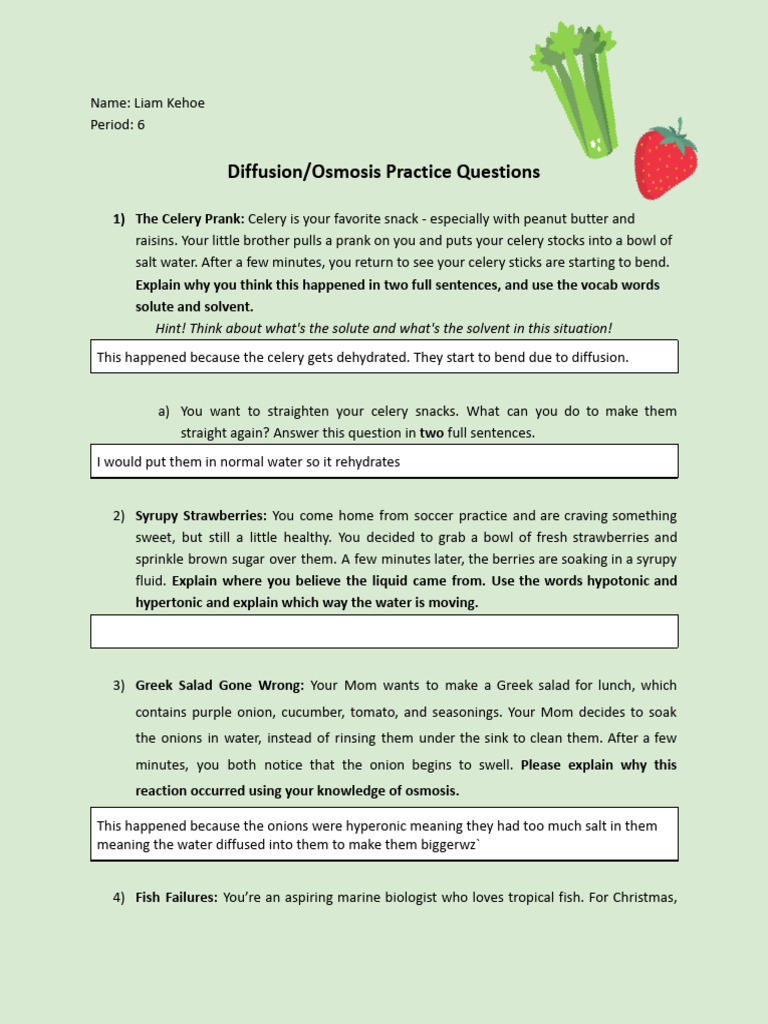 Liam Kehoe - Diffusion - Osmosis Practice Questions (Online Version ...