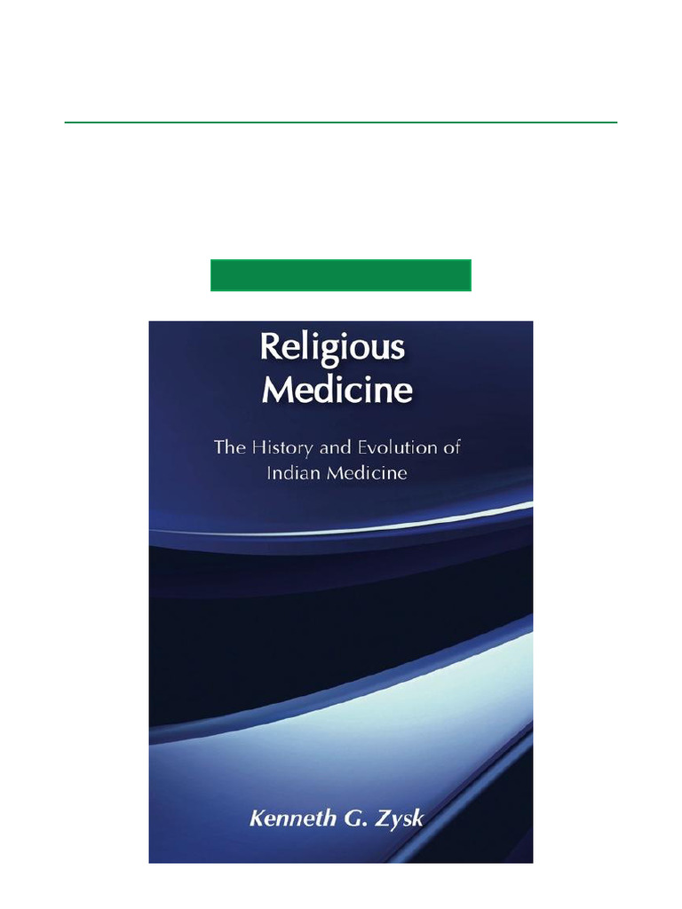 Religious Medicine History and Evolution of Indian Medicine, 1st ...