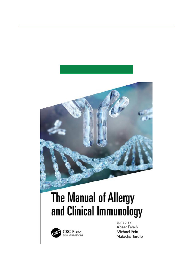 Manual of Allergy & Clinical Immunology | PDF | Allergy | Doctor Of ...