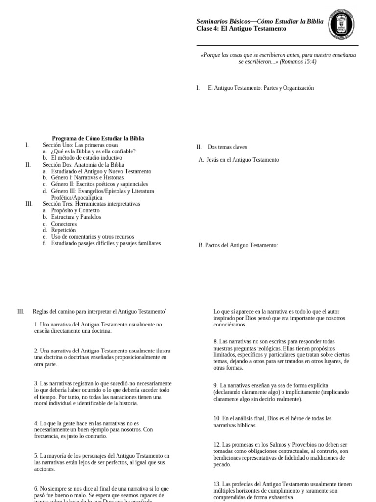 Guía para Estudiar la Biblia Efectivamente | PDF | Viejo Testamento ...