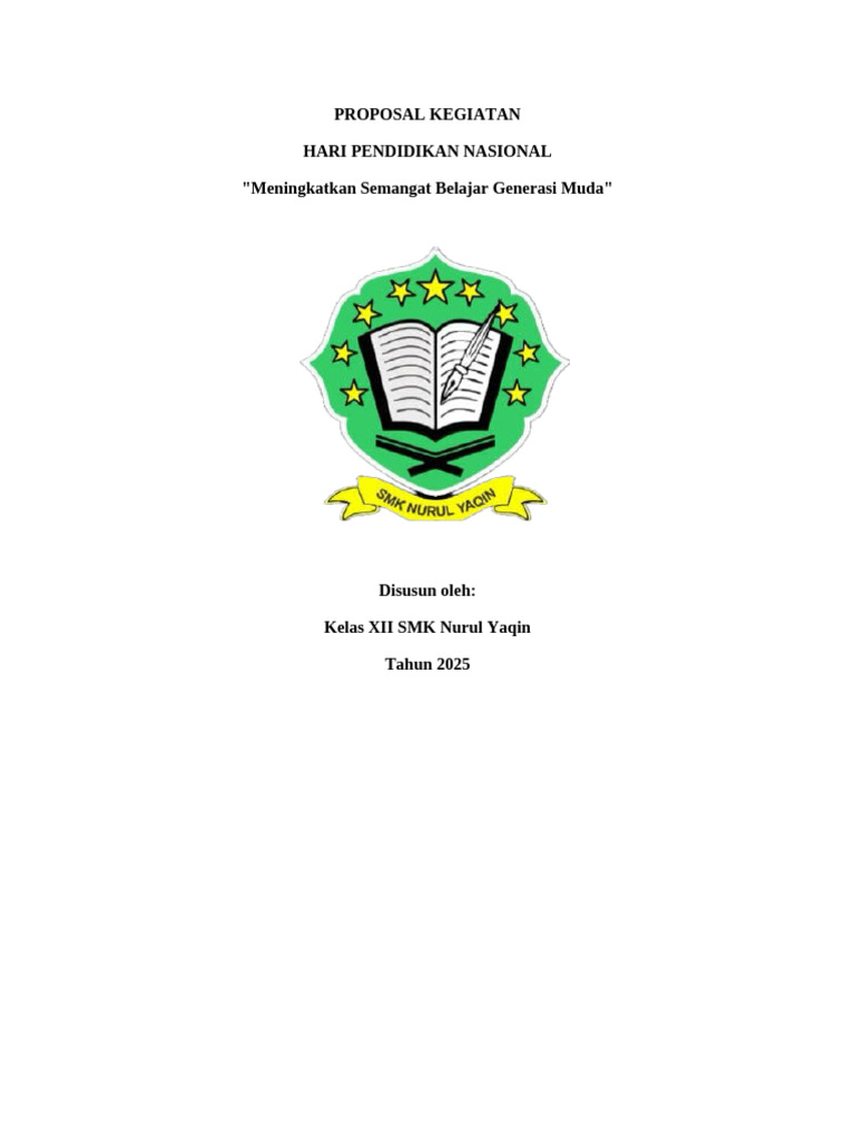 Proposal Hari Pendidikan Nasional 2025 | PDF