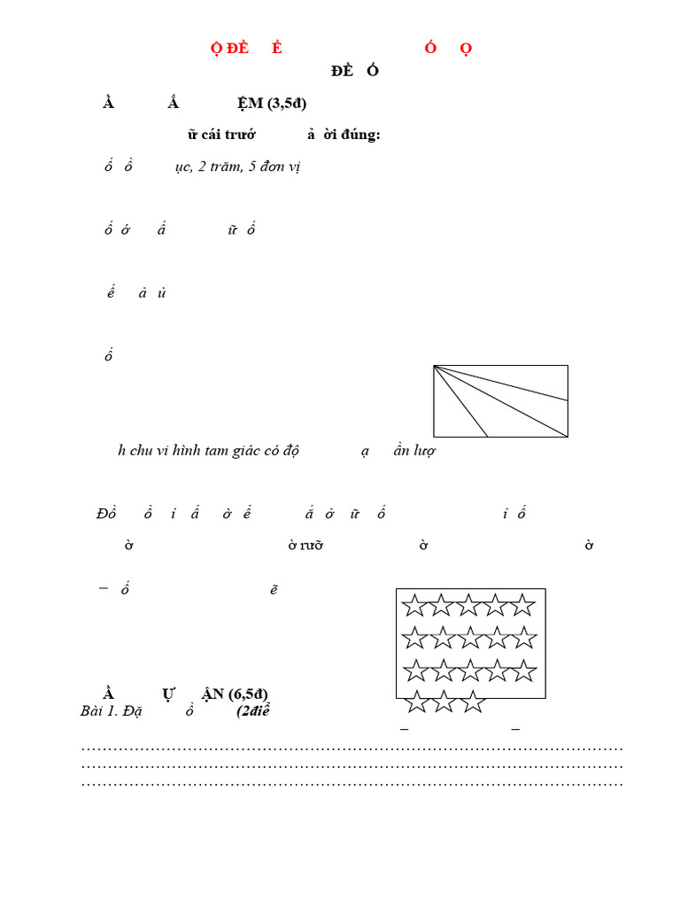 Bo de ON TAP Toan 2 Hoc Ky 2 Trang 1 | PDF