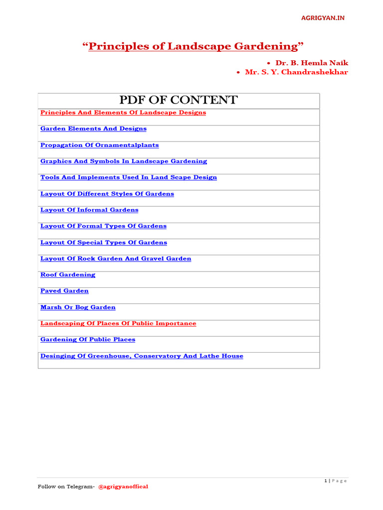 Principles-of-Landscape-Gardening | PDF | Grafting | Seed
