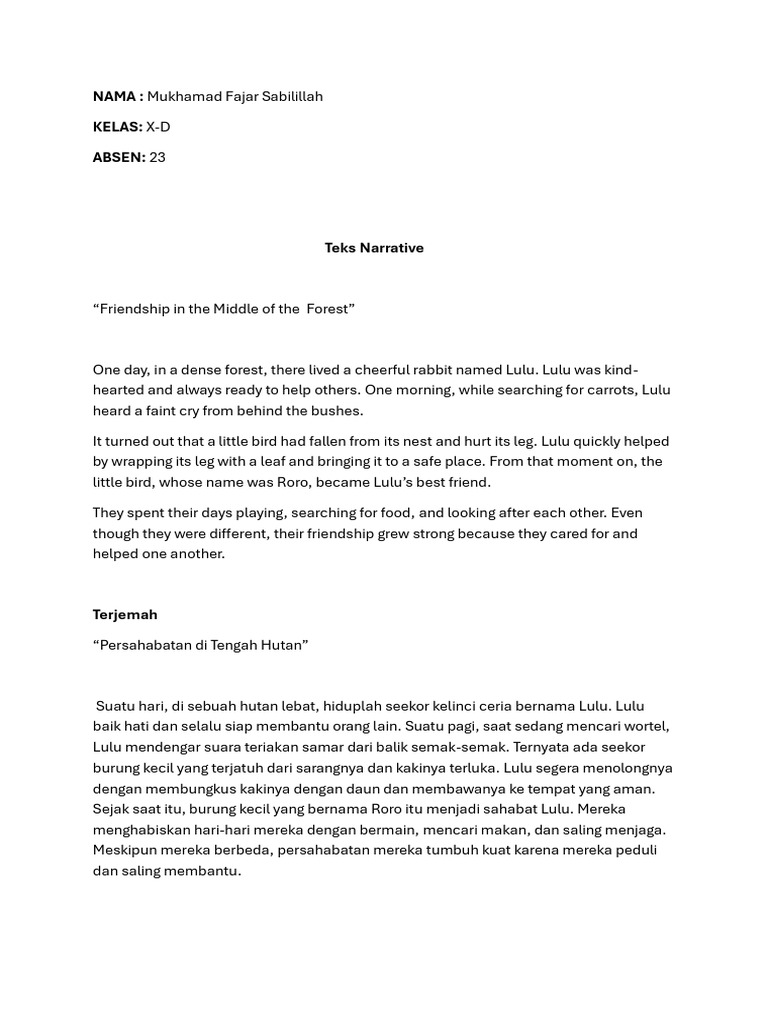 Teks Narrative | PDF