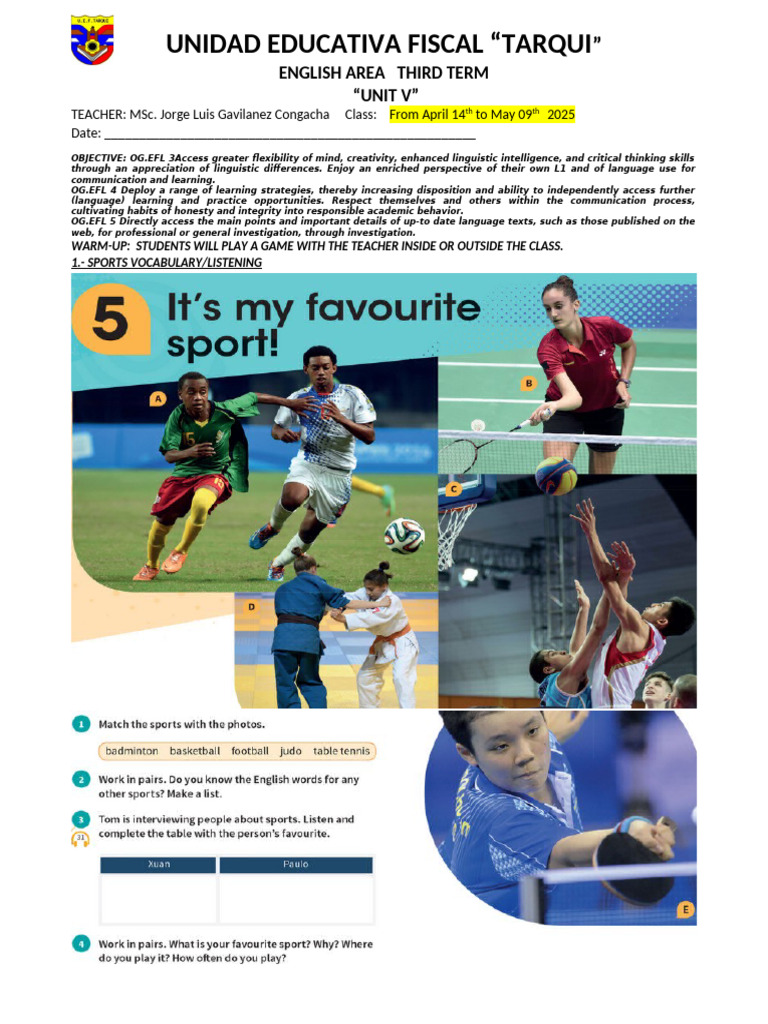 w1. Third Term Unit V Thirds | PDF