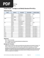 4.1.1.10 Packet Tracer - Configuring Extended ACLs Scenario 1 ...