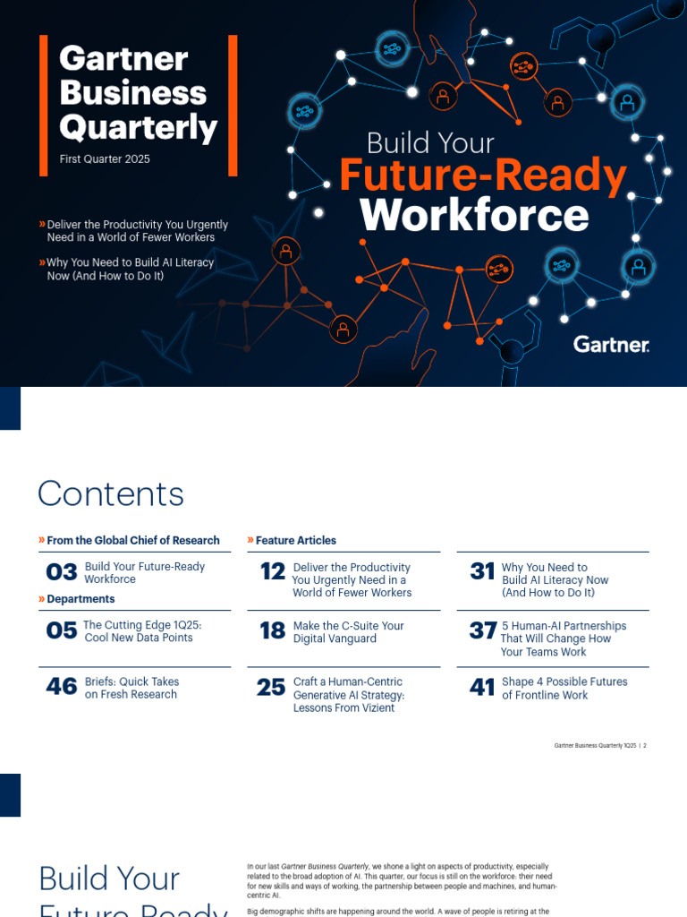 (Gartner) (10p) Gartner Business Quarterly 1q25 | PDF | Artificial ...