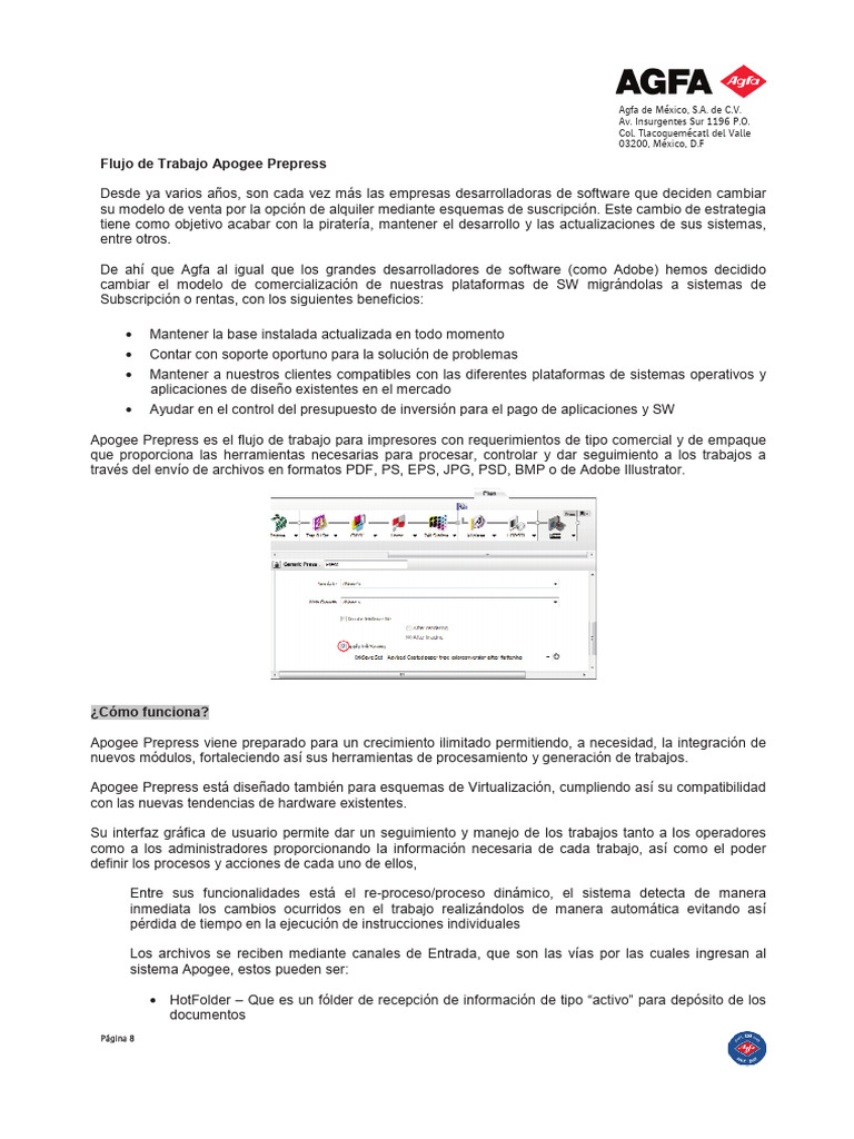 Apogee Agfa | PDF | Software | Archivo de computadora