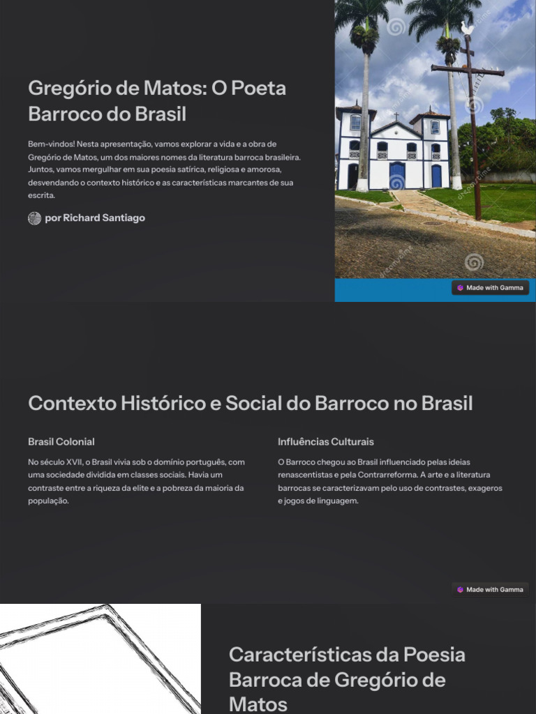 Gregorio-de-Matos-O-Poeta-Barroco-do-Brasil | PDF | Barroco | Poesia