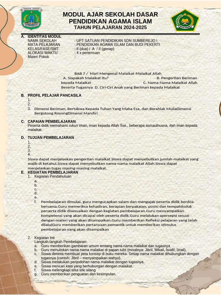 Modul Ajar Praktik | PDF