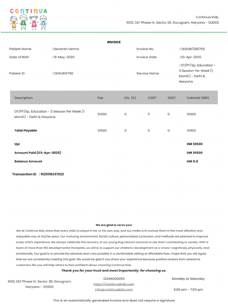 Devansh Verma-Invoice | PDF