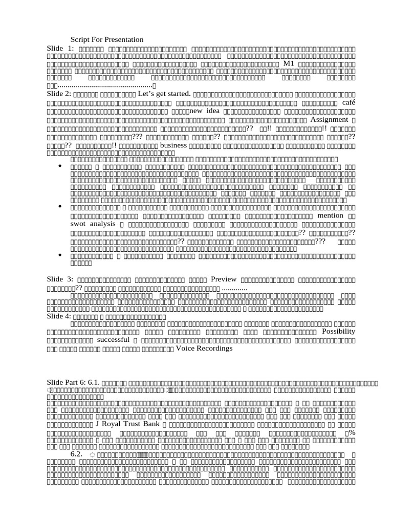 Script For Presentation | PDF