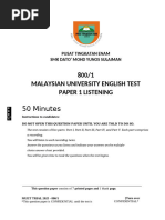 MUET 2025 Trial Reading Paper | PDF | Standardized Tests | Tests