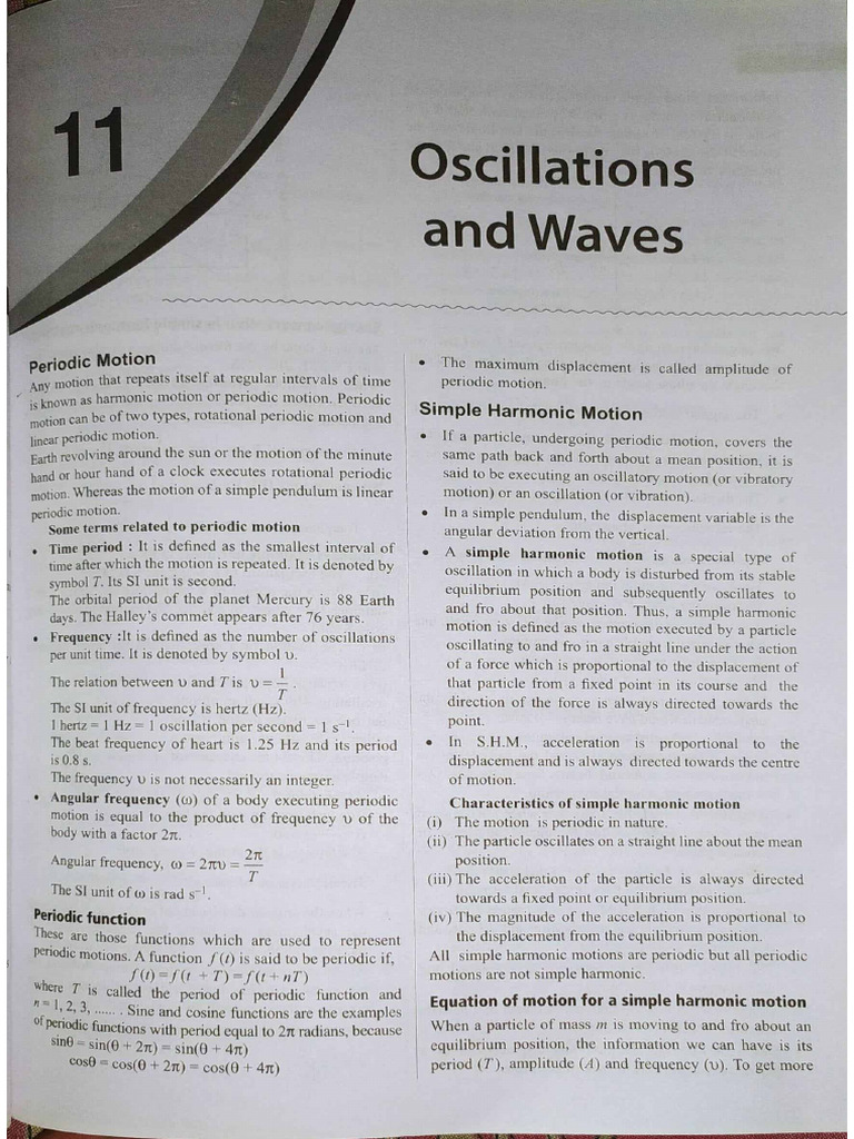 Oscillation and Wave MTG Wbjee | PDF
