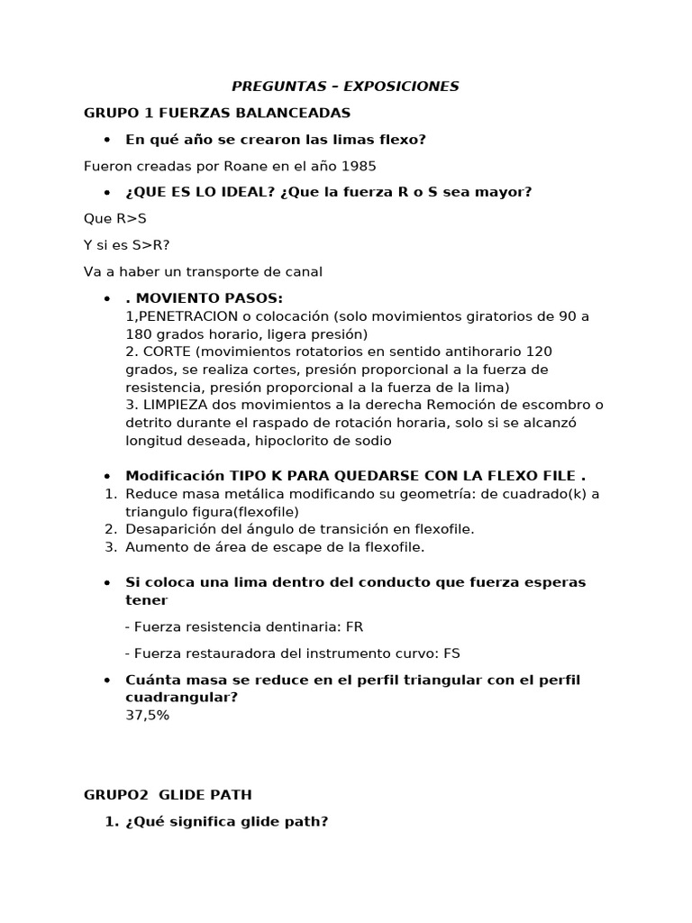 Preguntas de Las Exposiciones | PDF