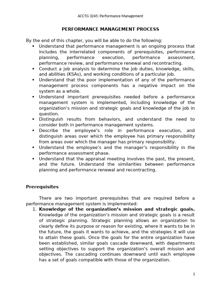 C2 - Performance Management Process | PDF | Performance Appraisal | Goal