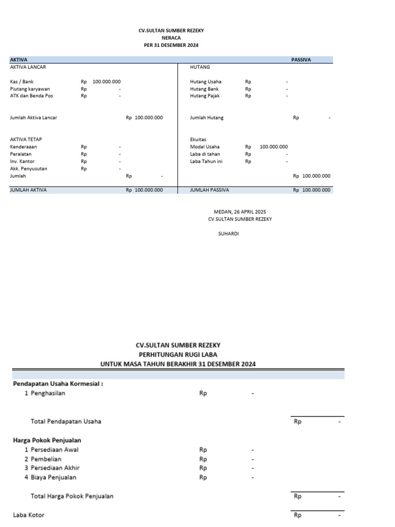 CV - Sultan Sumber Rezeky | PDF