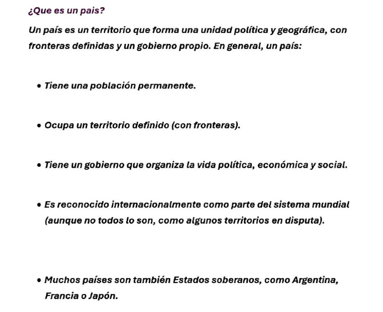 Que Es Un Pais | PDF