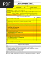 27f Line Break Permit | PDF | Personal Protective Equipment | Safety