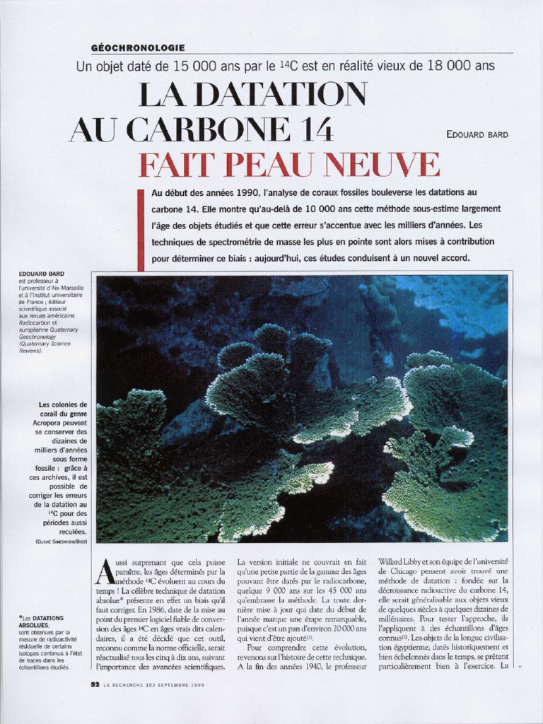 UPL54371 La Datation Au Carbone | PDF