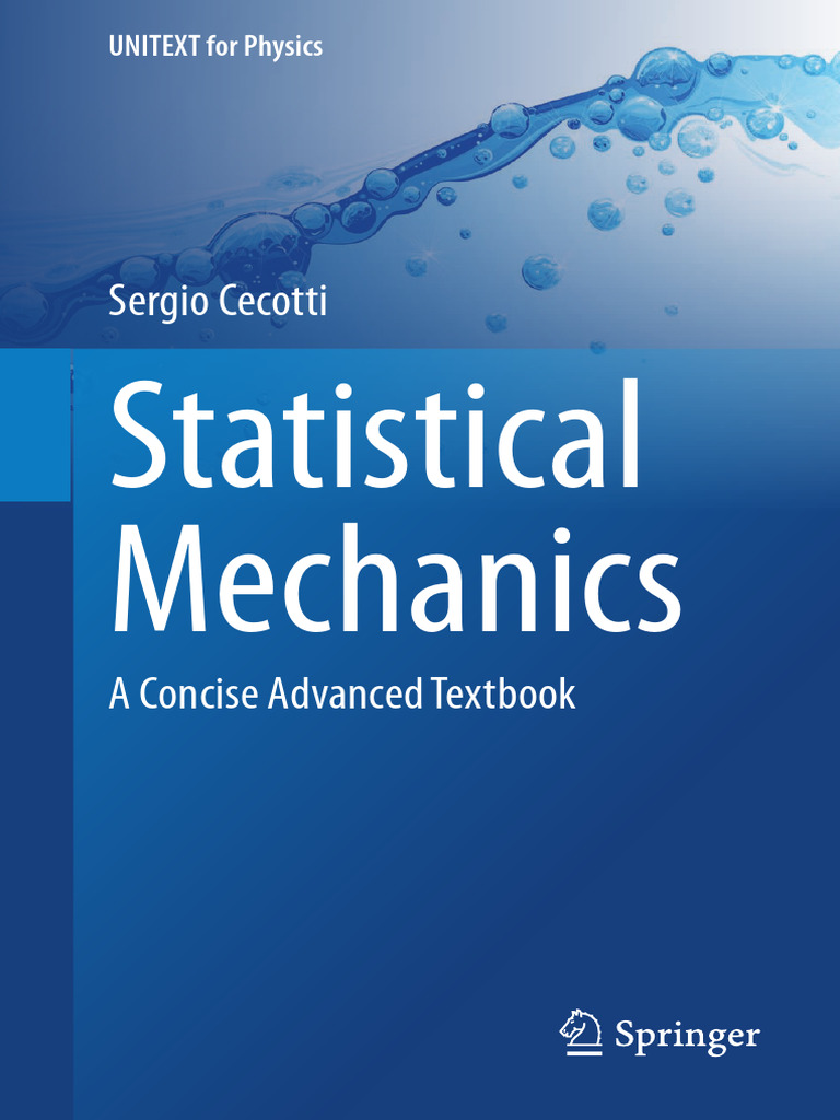 CECOTTI Statistical Mechanics A Concise Advanced Textbook | PDF ...