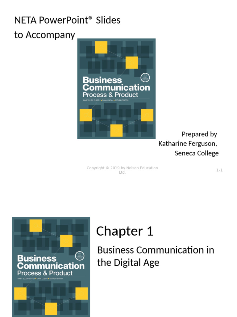 Chapter 1 Powerpoint | PDF | Communication | Employment