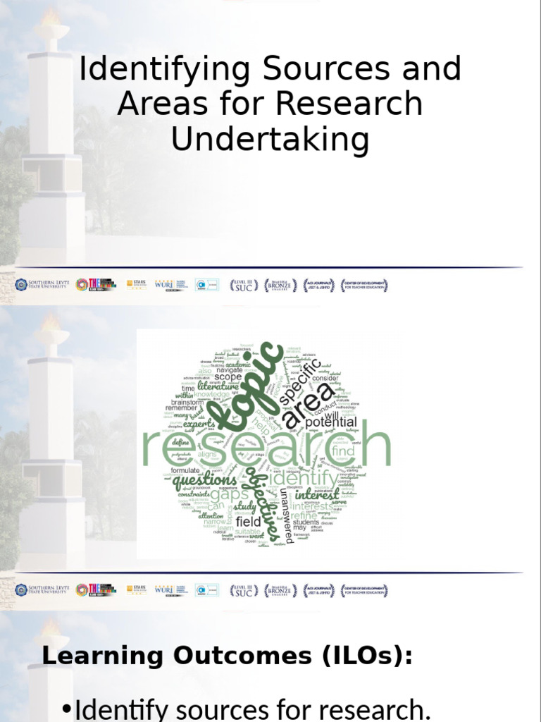 Identifying Sources and Areas For Research Undertaking | PDF ...