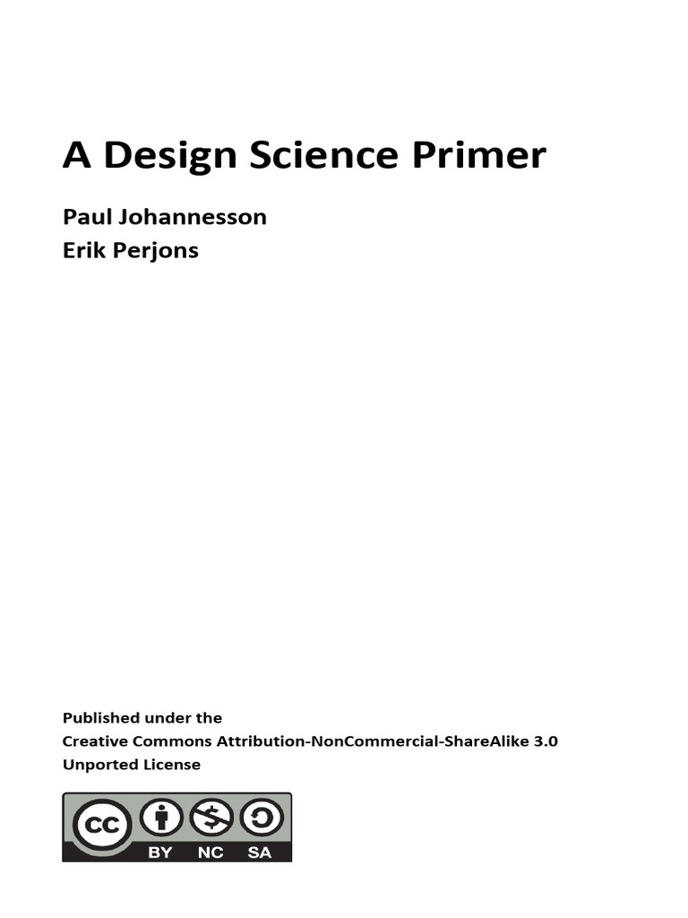 Johannesson & Perjons (2012) A Design Science Primer | PDF | Conceptual ...