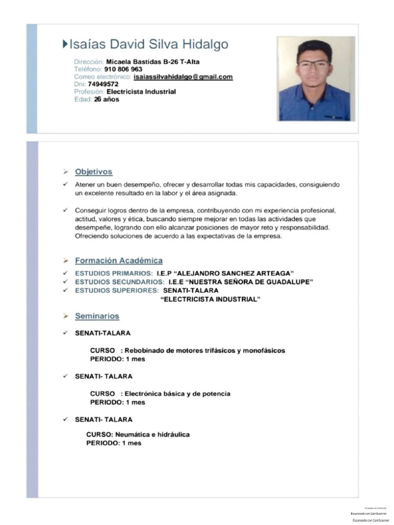 CV Silva Hidalgo I. D | PDF