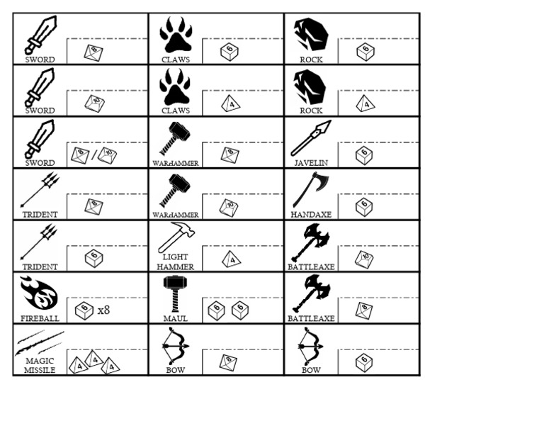 Kids DND Character Sheet Items 1 | PDF