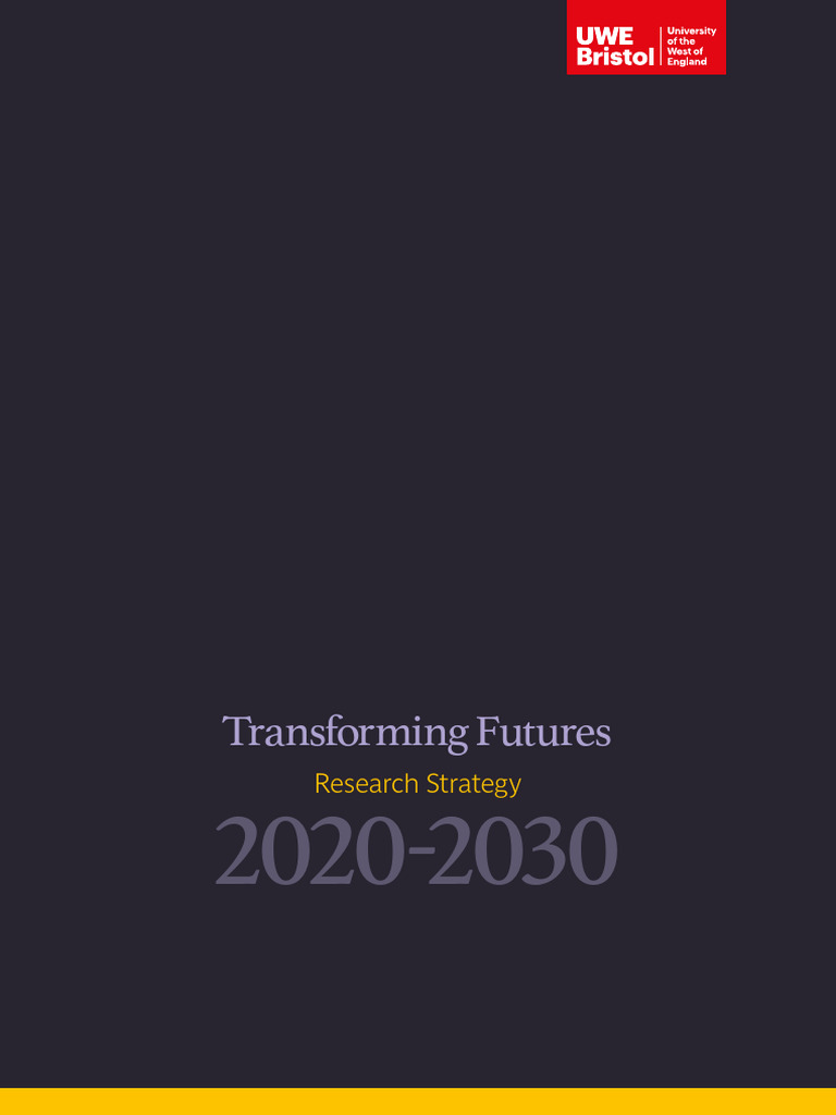 UWE Bristol Research Strategy 2030 | PDF | Economies