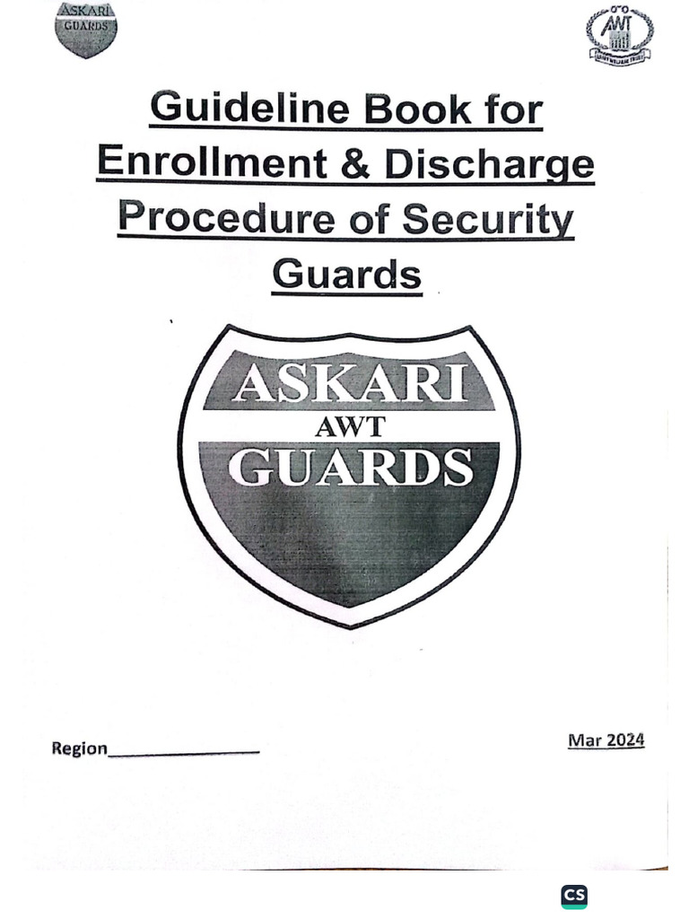 Askari Security Company New Registration Form | PDF